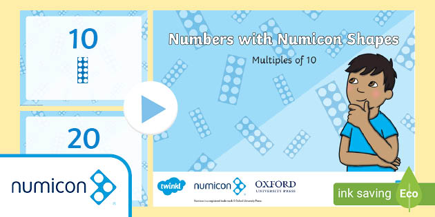 Counting in Tens With Numicon Shapes Activity PowerPoint